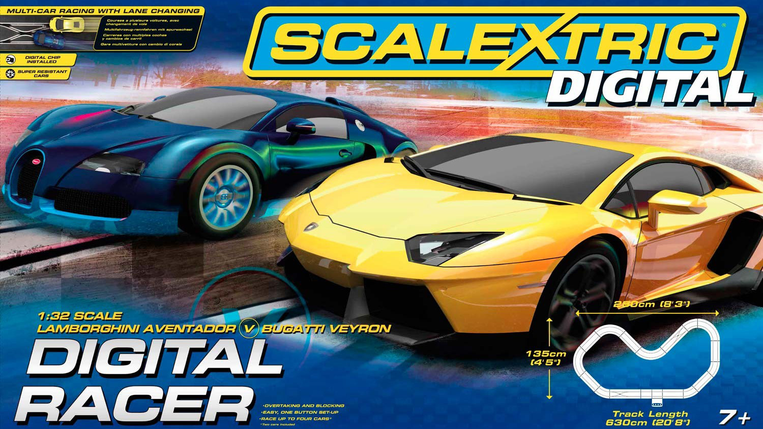 Coffrets et circuits routiers complets Scalextric et ARC (App Race Control)
