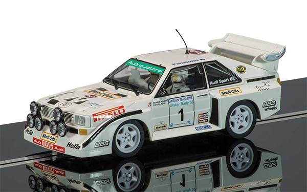 Voitures de rallye Scalextric, analogiques et digitales